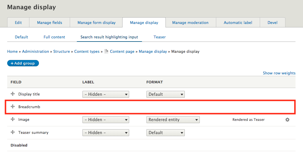 Template Breadcrumb | Drupal.org